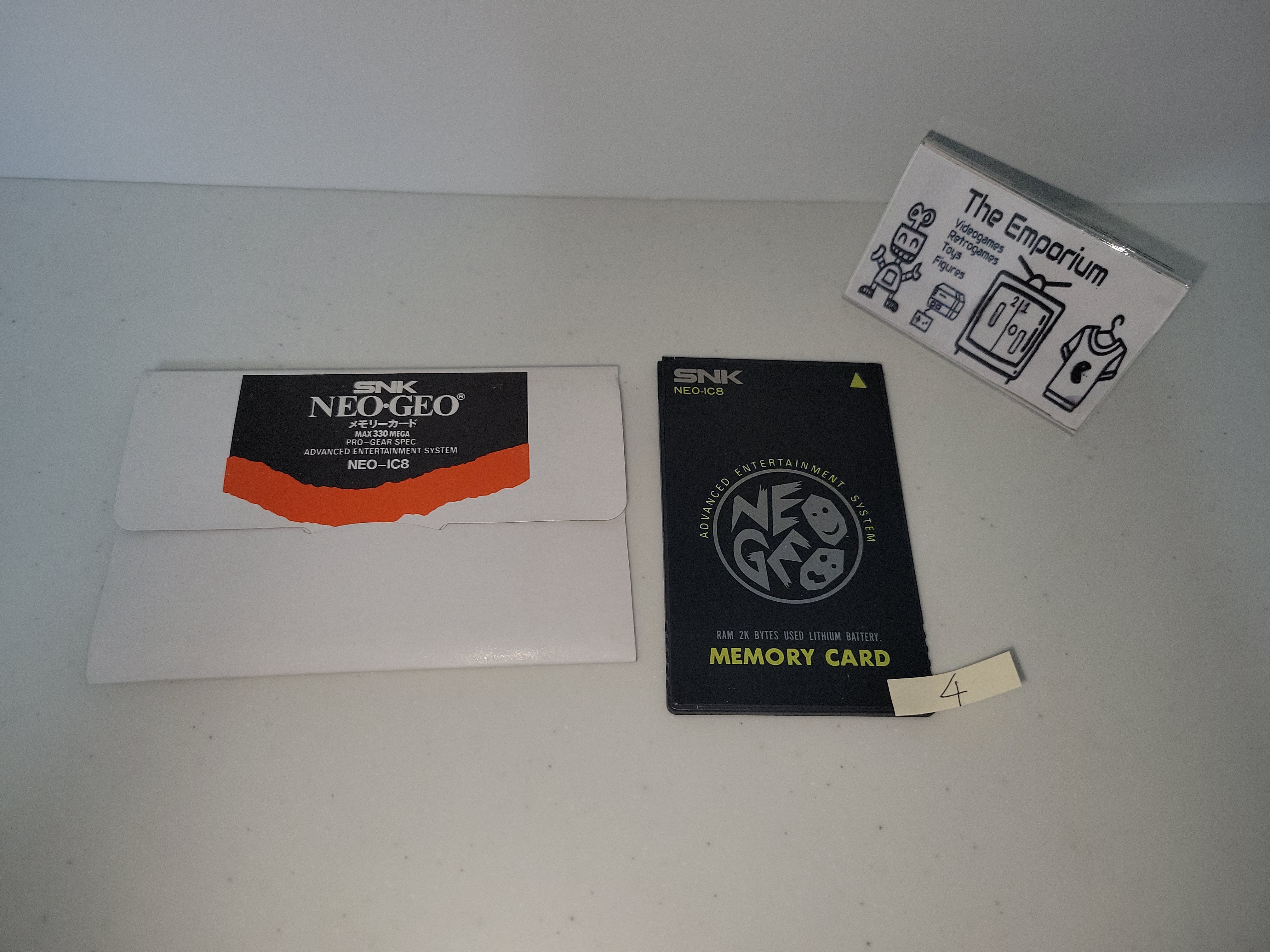Snk Neo Geo Memory Card - Snk Neogeo AES NG – The Emporium RetroGames ...