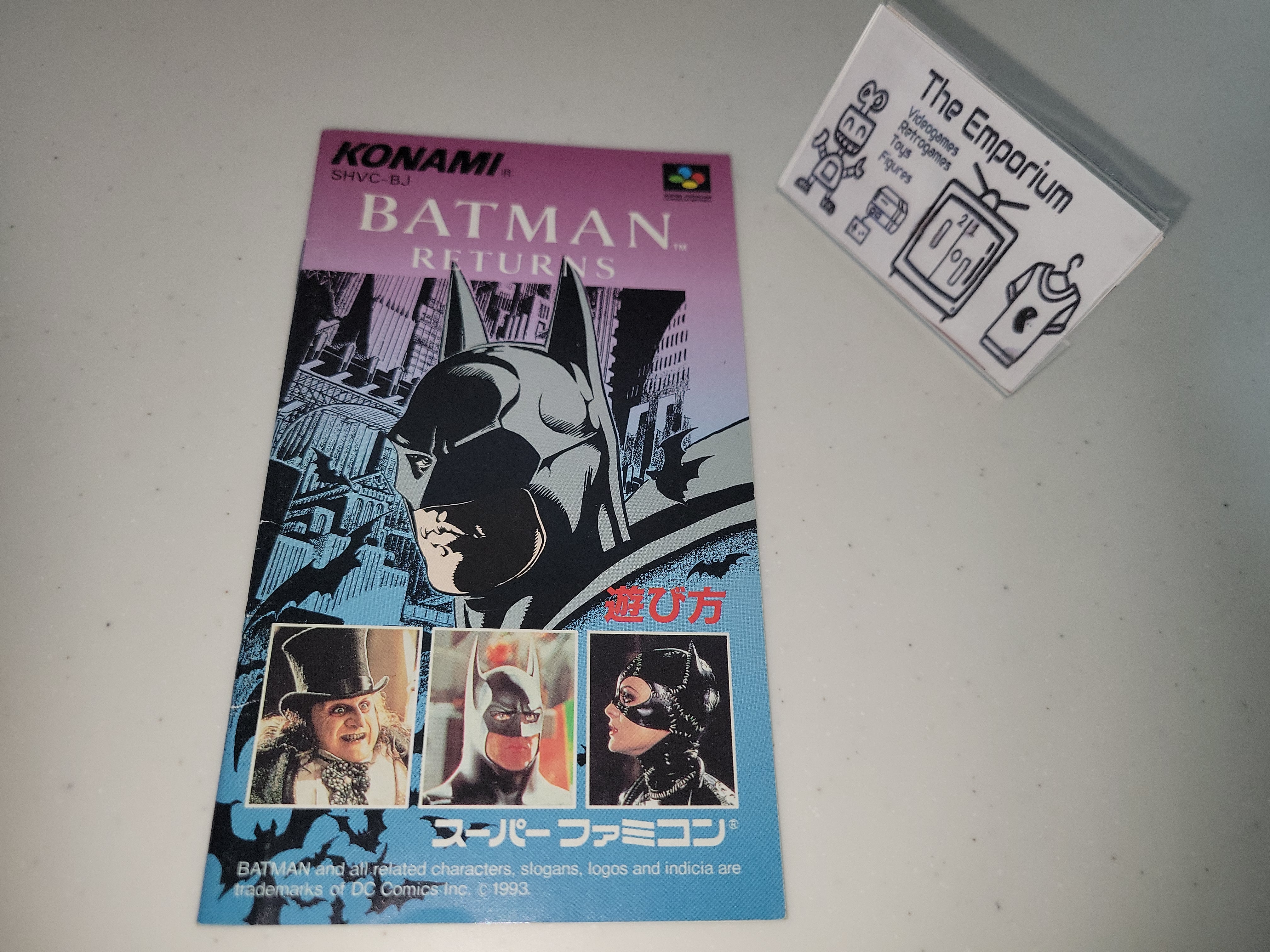 Batman Returns Manual - Nintendo Sfc Super Famicom – The Emporium ...
