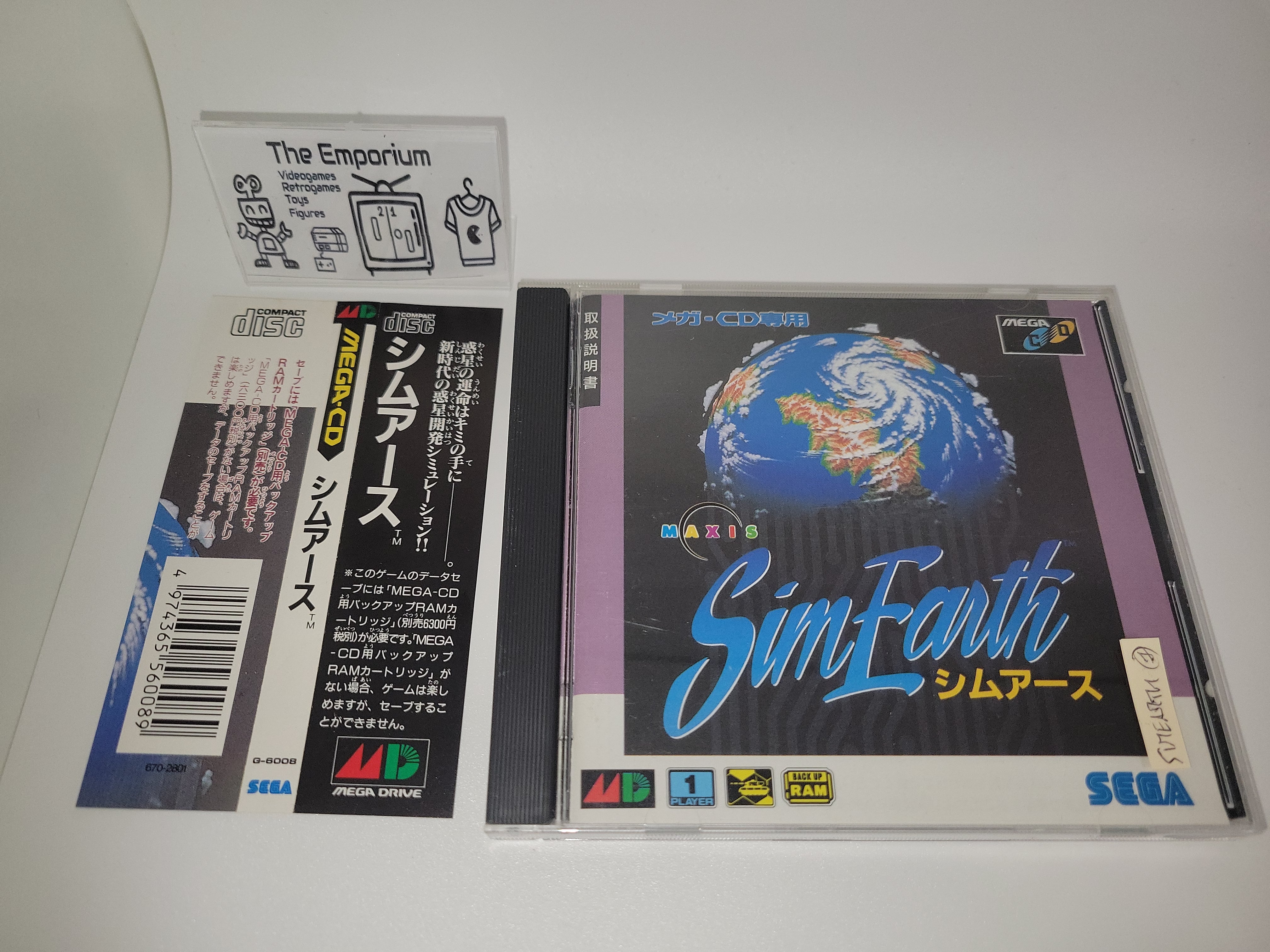 SimEarth - Sega MCD MD MegaDrive Mega Cd – The Emporium RetroGames and Toys