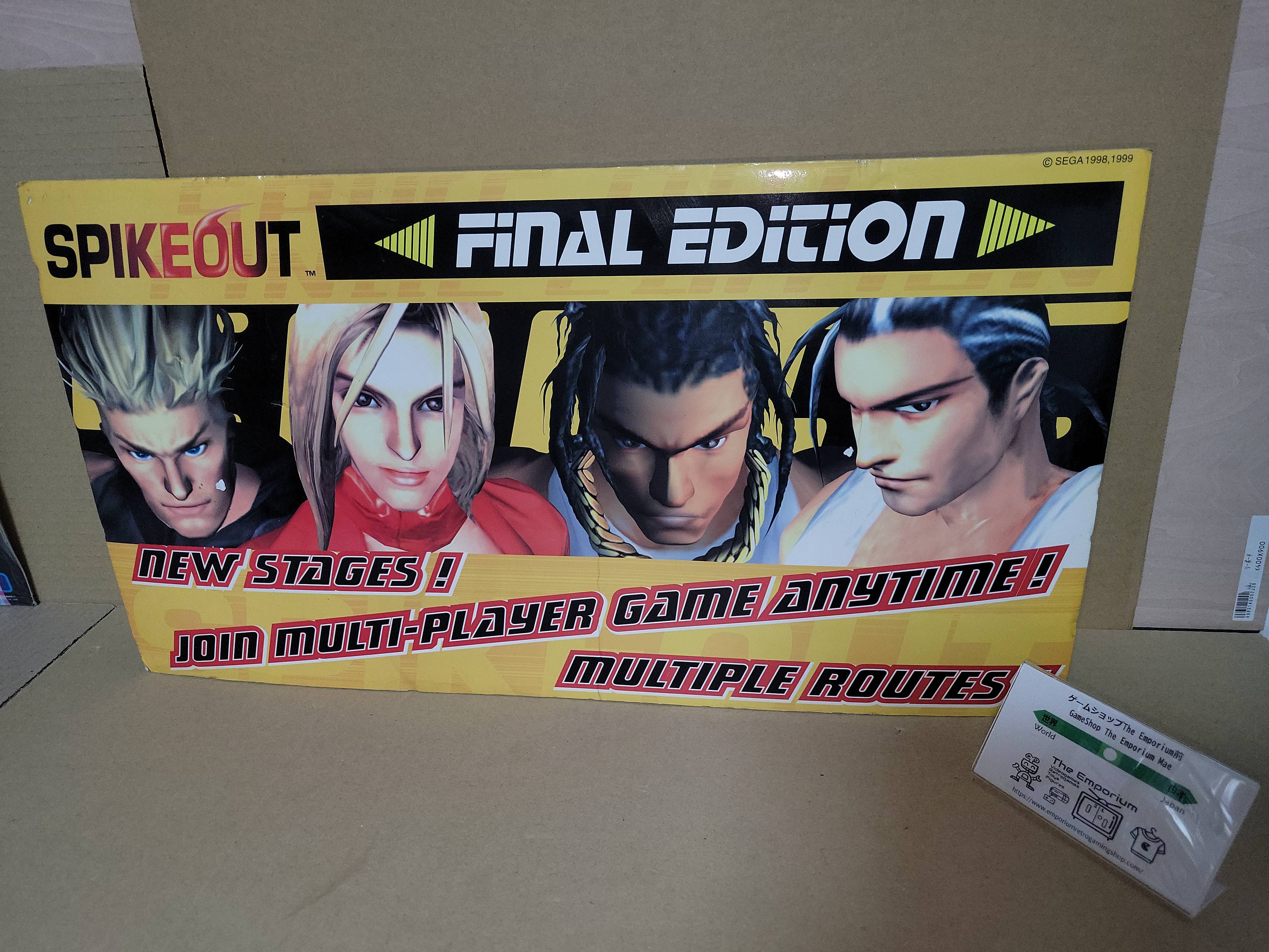 Spike Out Final Edition Original Marquee Pop - Arcade poster artset ...