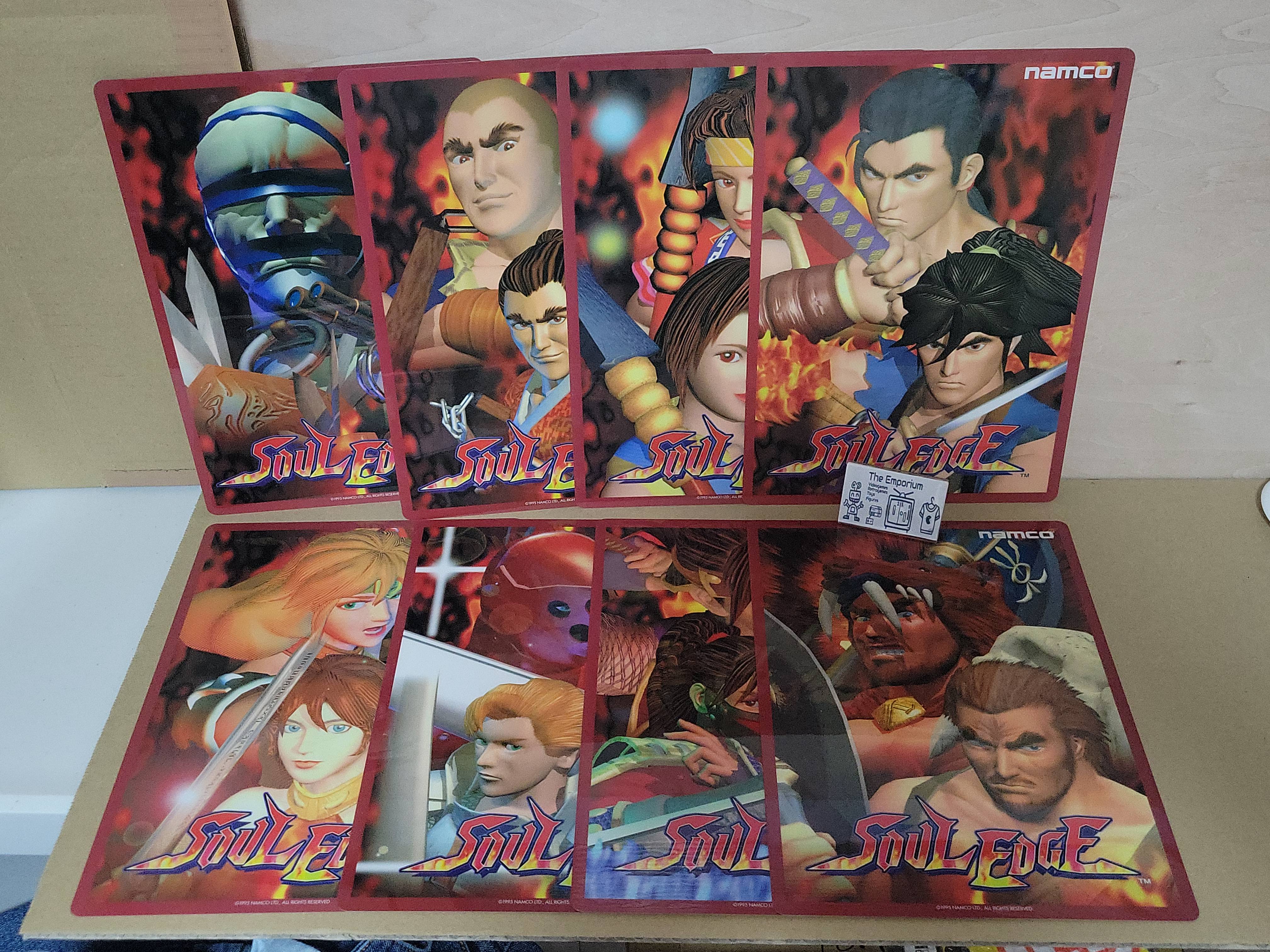 Soul Edge Shitajiki set of 8 pieces (full set) - toy action figure gad ...