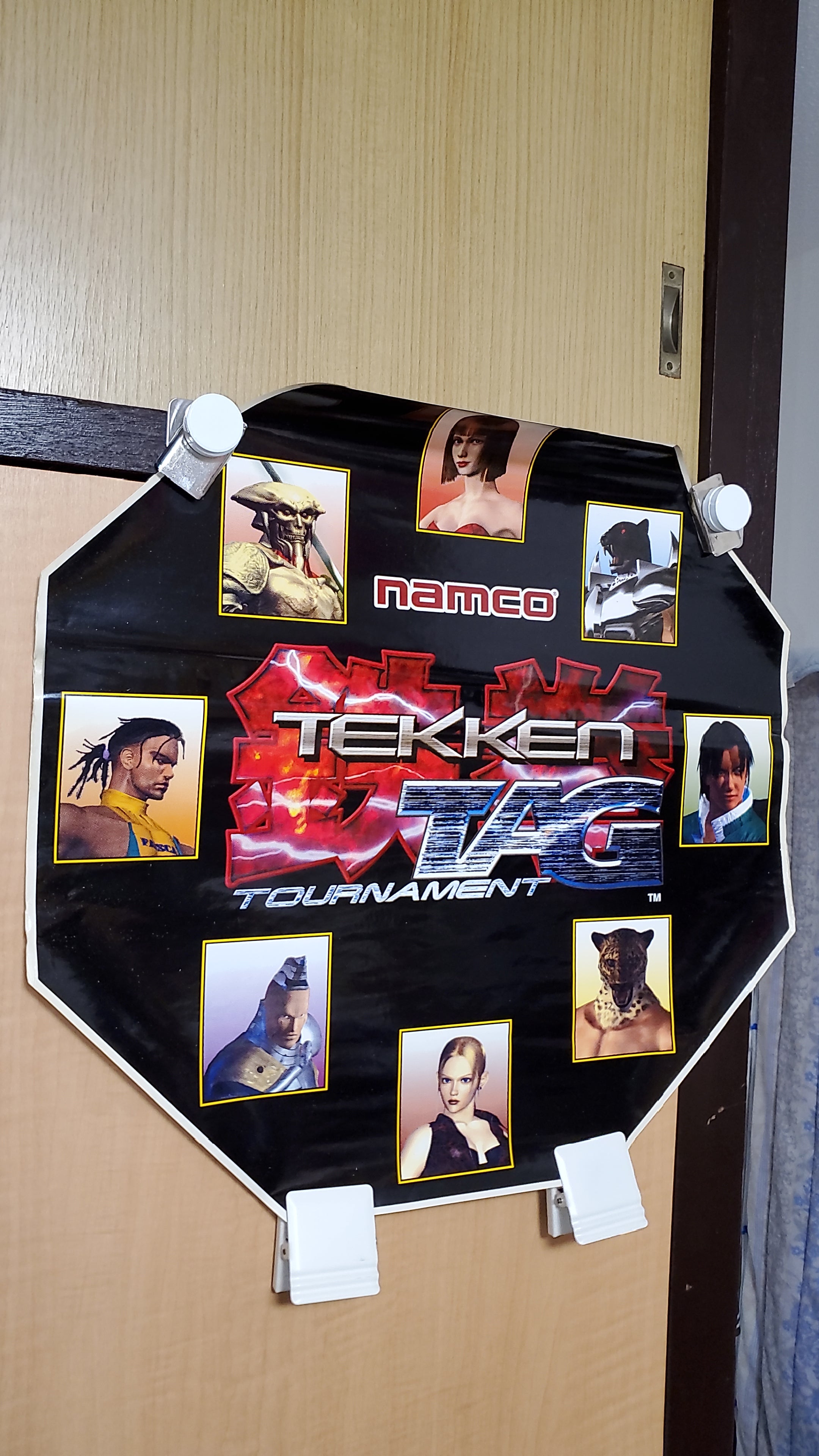 set of 1 piece - TEKKEN TAG TOURNAMENT cabinet side stickers old stock ...