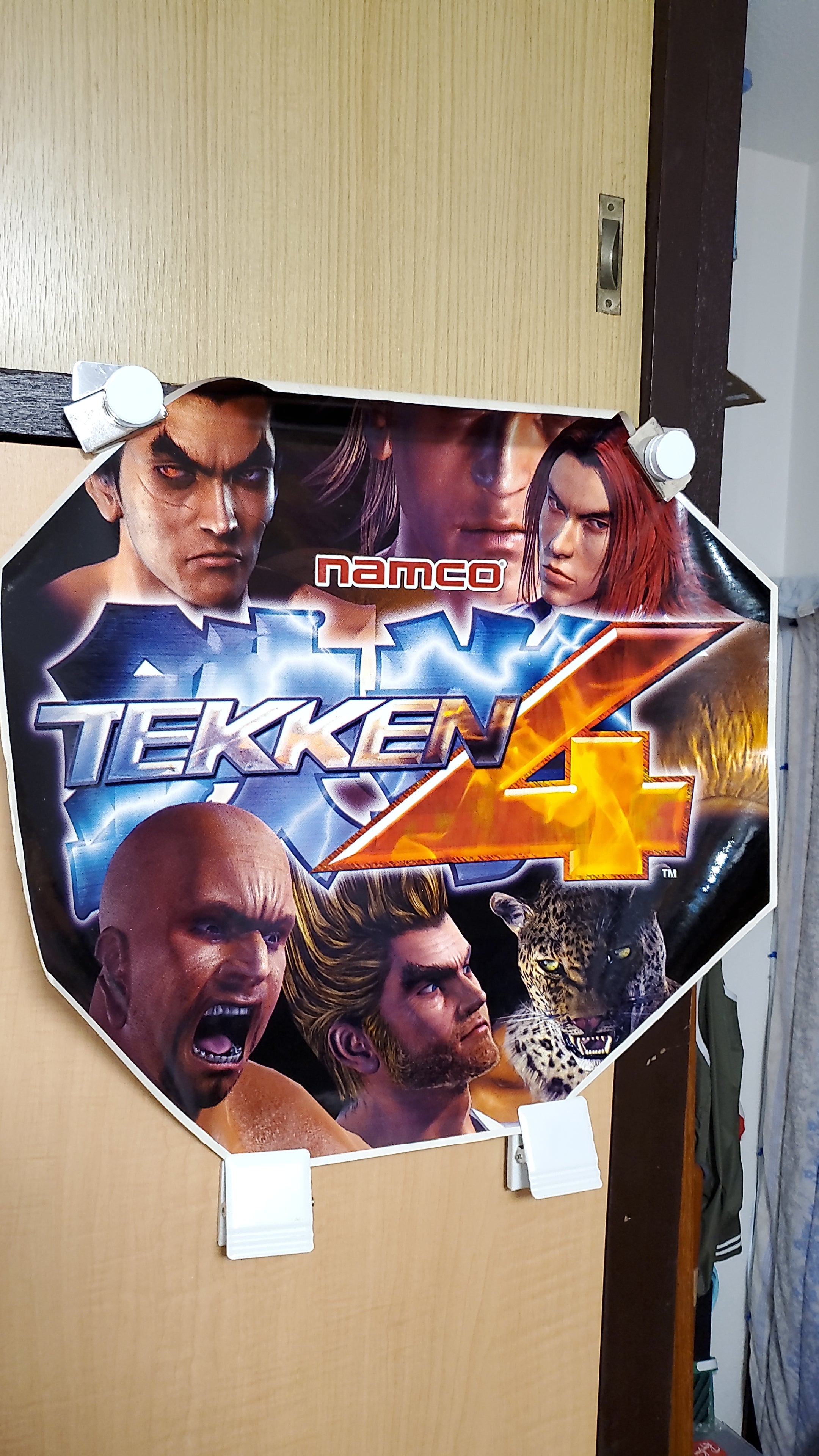 set of 2 pieces - TEKKEN 4 cabinet side stickers old stock - poster ...