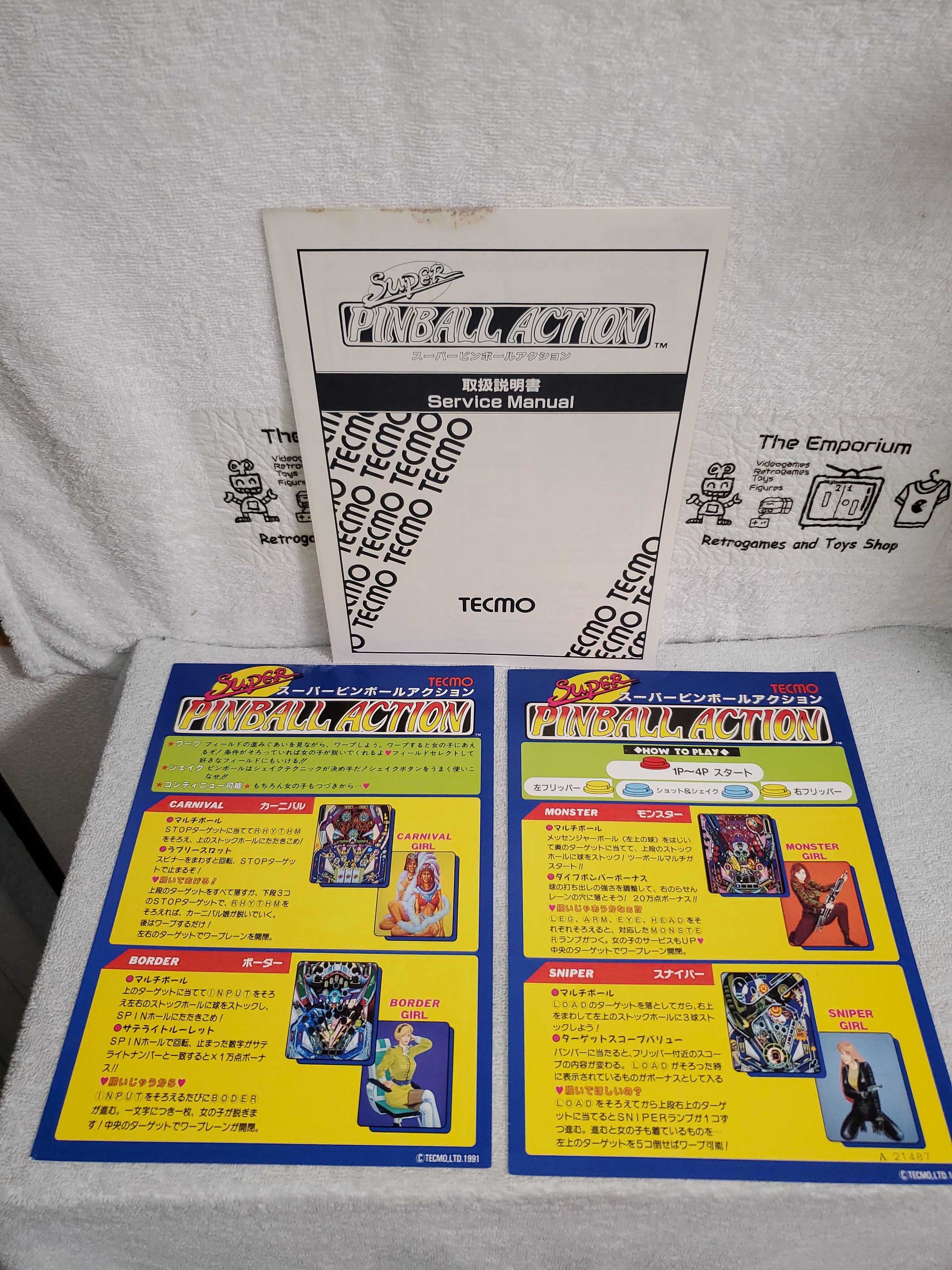 Super Pinball Action - arcade artset art set – The Emporium RetroGames ...