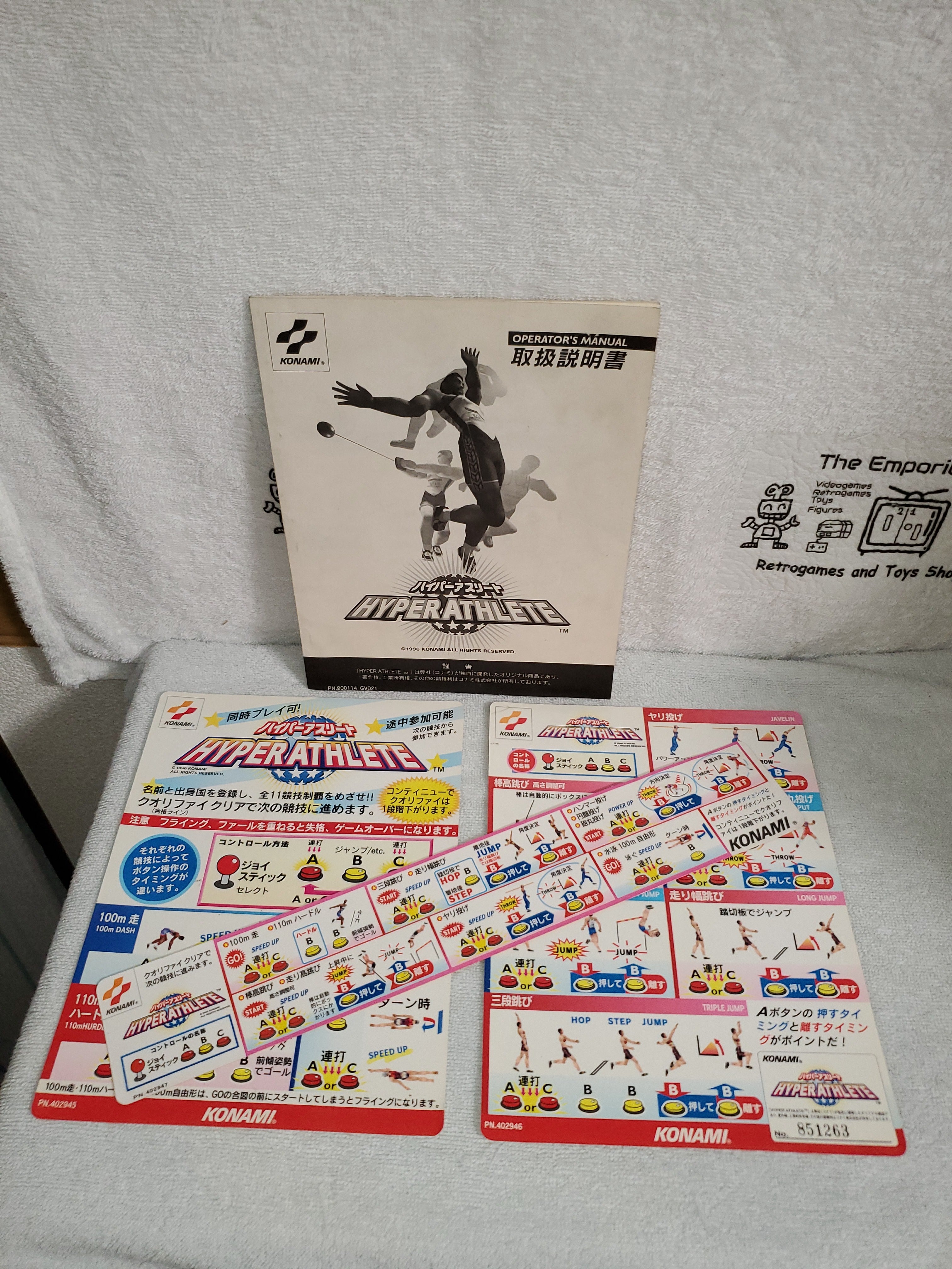 Hyper Athlete - arcade artset art set – The Emporium RetroGames and Toys