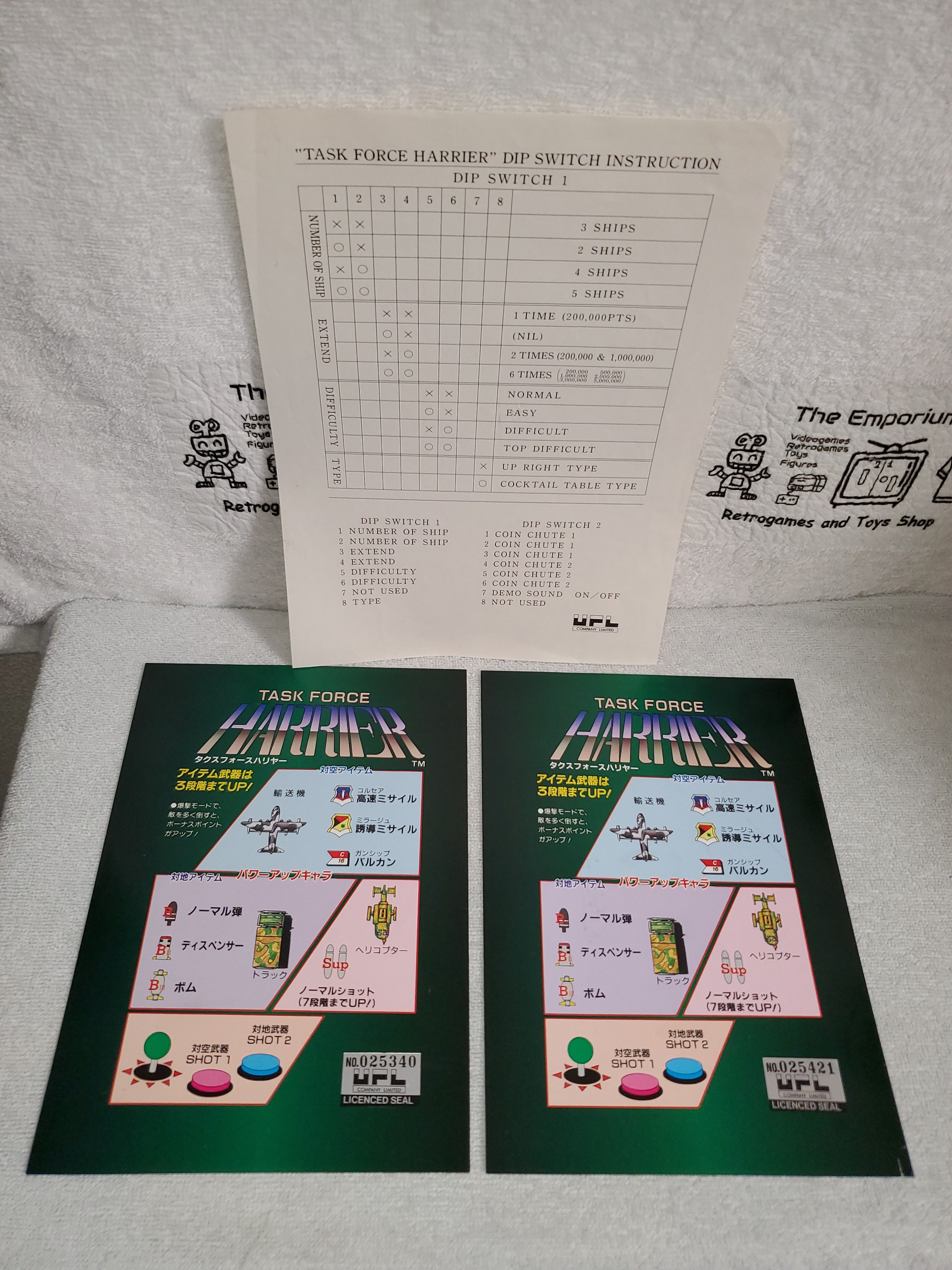 Task Force Harrier - arcade artset art set – The Emporium RetroGames ...