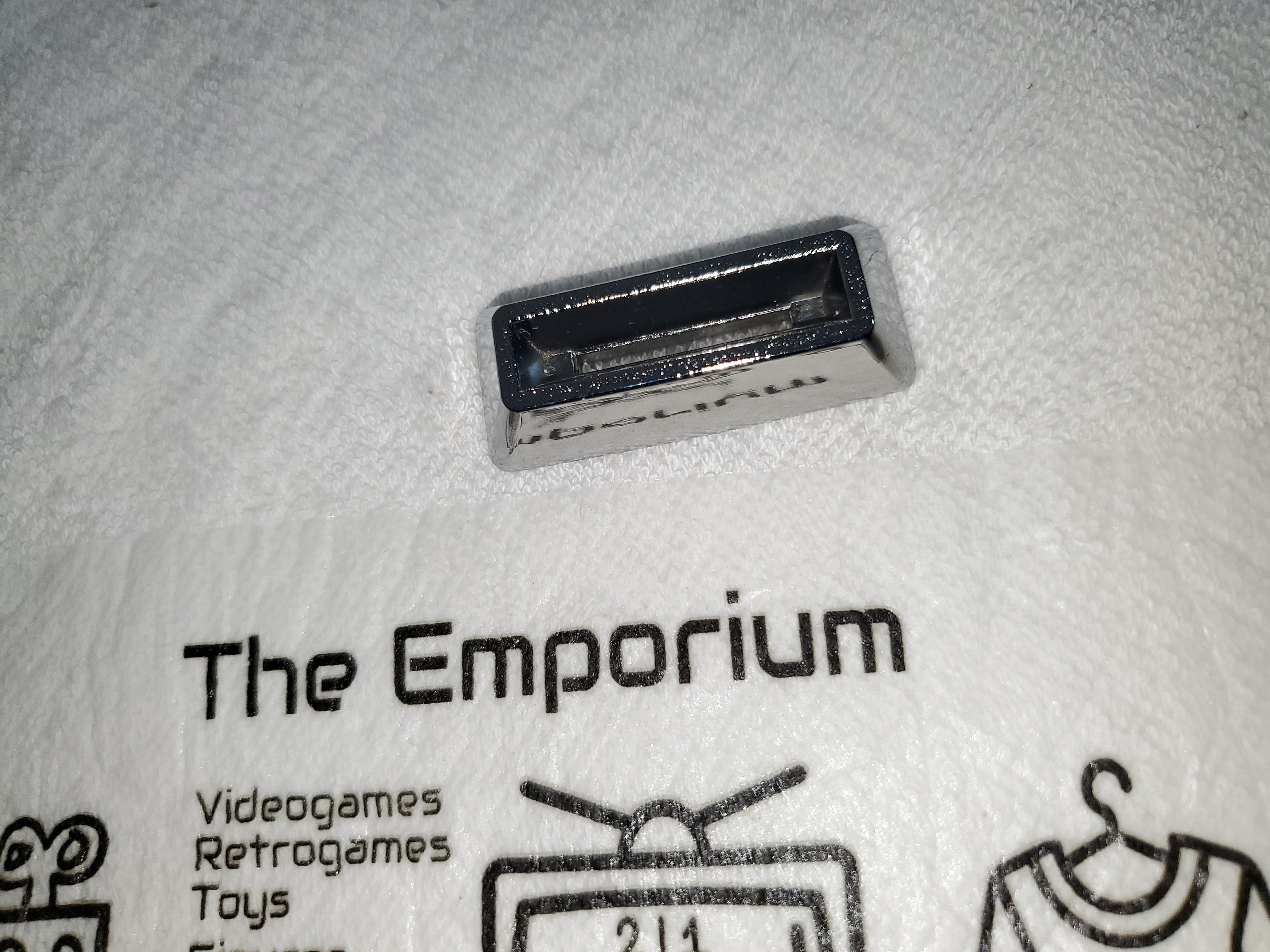 original coin entry slot for candy cabinets ( METAL SILVER ) - arcade ...